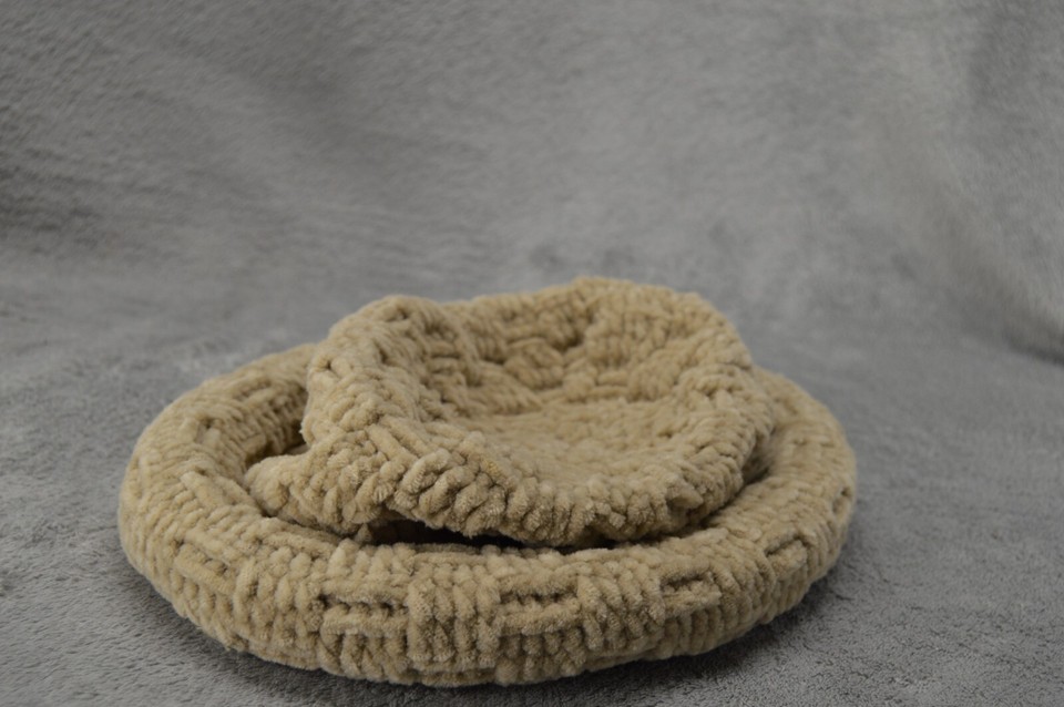 Bowler Hat Womens Medium 57cm Woven Knit Tan Retro 20s Stretch Boho ...