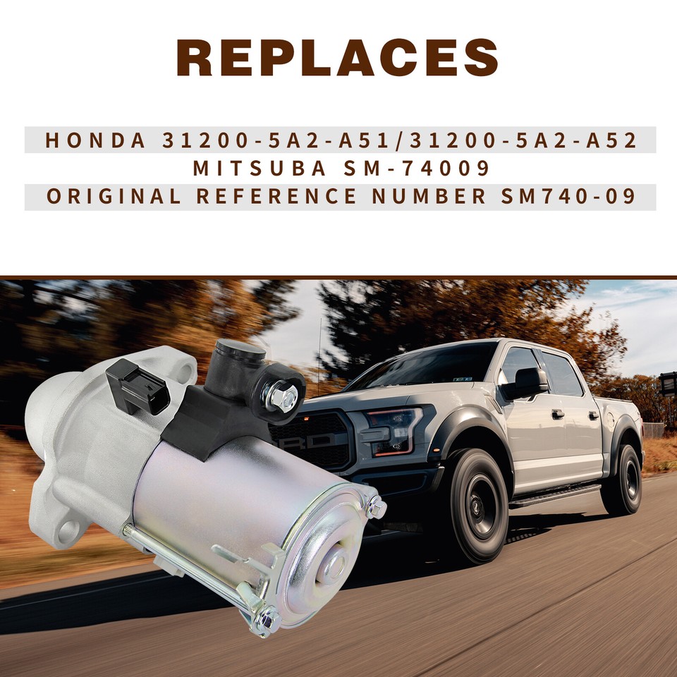 Starter For Honda Accord CIVIC CRV SM-74009 2.0L 2.4L 2013 2014 2015 ...