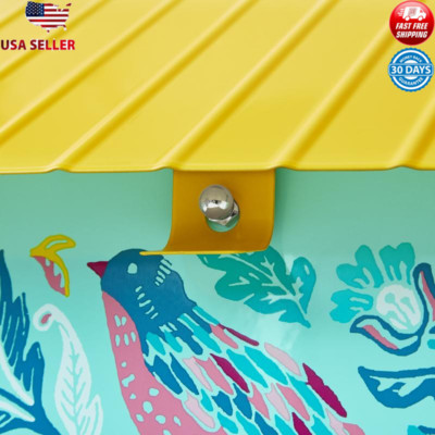 Squirrel Proof Metal Hopper Bird Feeder 5.5QT Dual Sided Perches 16 ...