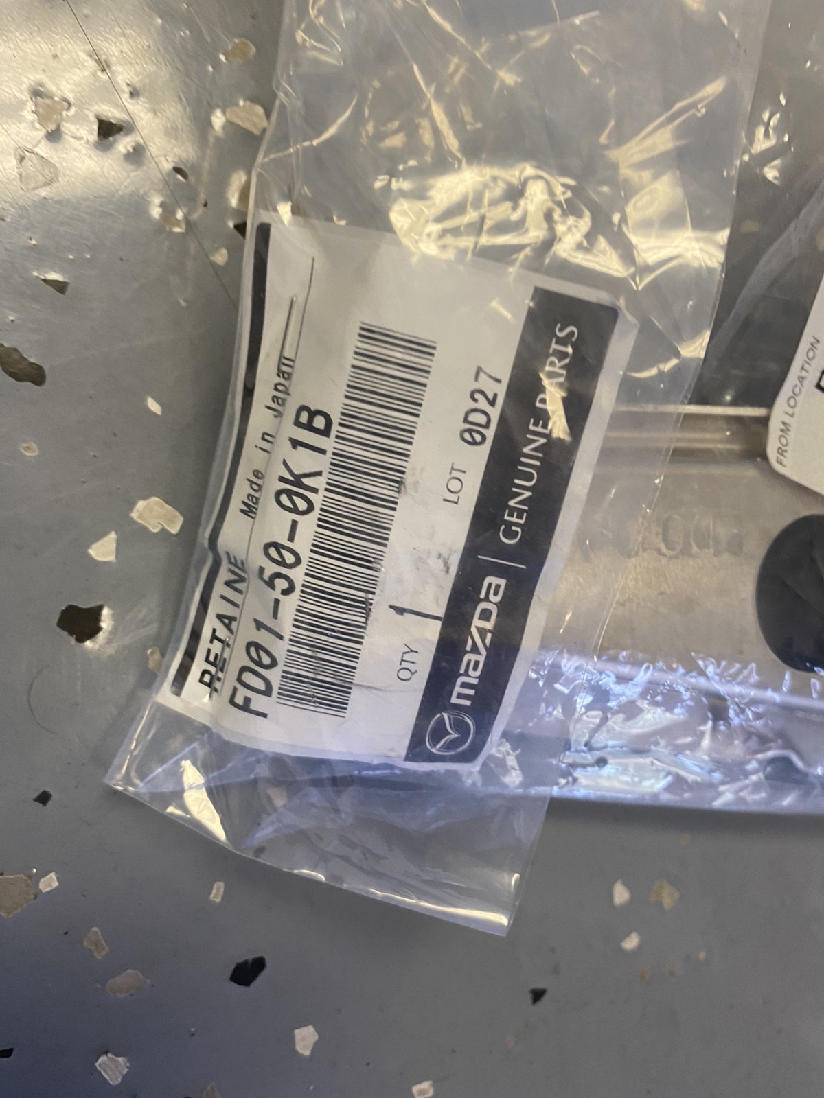 Genuine Mazda RX-7 FD3S Front Bumper Mount Retainer FD01-50-0K1B F/S | eBay