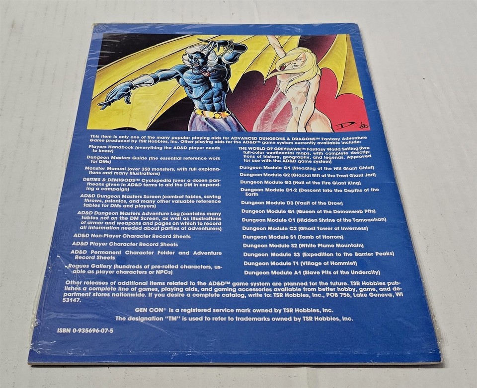 A-670 MINT VINTAGE 80'S TSR DUNGEONS & DRAGONS VAULT OF THE DROW MODULE ...