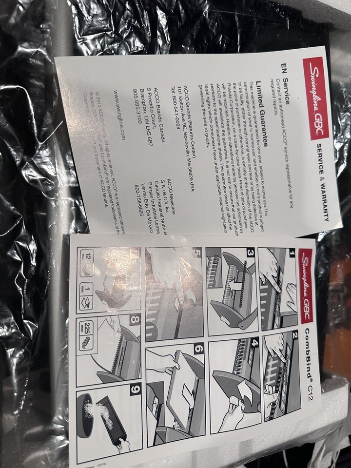 Swingline GBC CombBind C12 Binding System - Punches & Binds Up To 225 ...