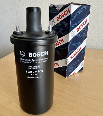 VW Bug Bus Ghia Porsche 356 Bosch 12V Ignition Coil NEW | eBay