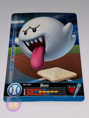Carte Amiibo Mario Sports Superstars Boo Baseball 057 | eBay