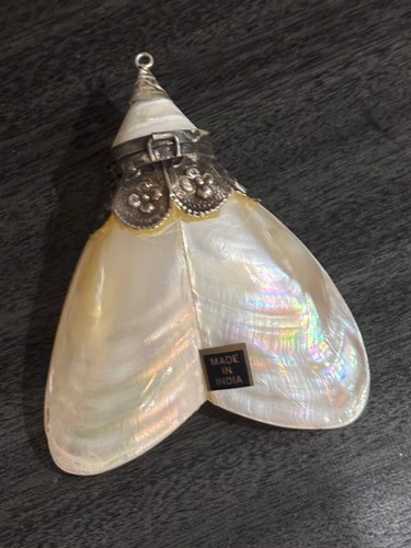 Vintage Mother of Pearl Perfume Pendant Bottle w/ Silver Floral Cap | eBay