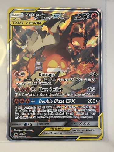 Pokemon Reshiram & Charizard GX Alt Art SM201 Jumbo Card Holo NM/M | eBay
