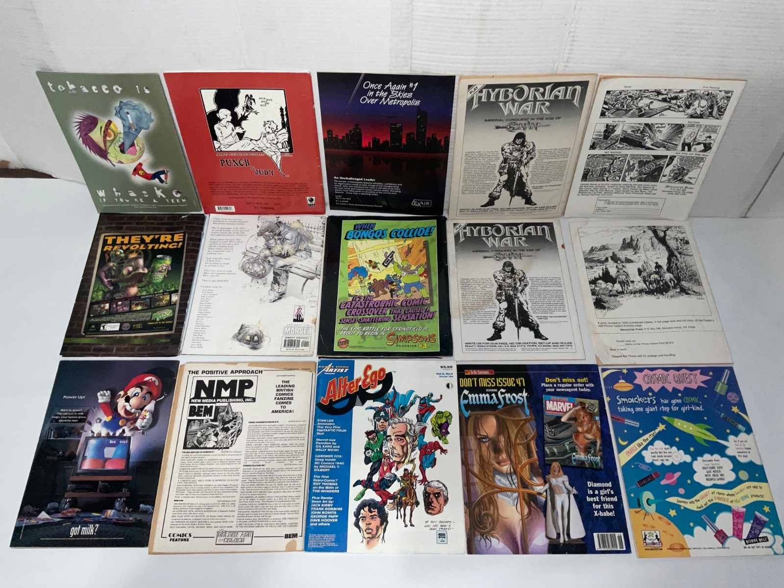 ULTIMATE MARVEL CONAN SAGA, PUNCH & JUDY, HEROES COMIC REVUE LOT OF 15 ...