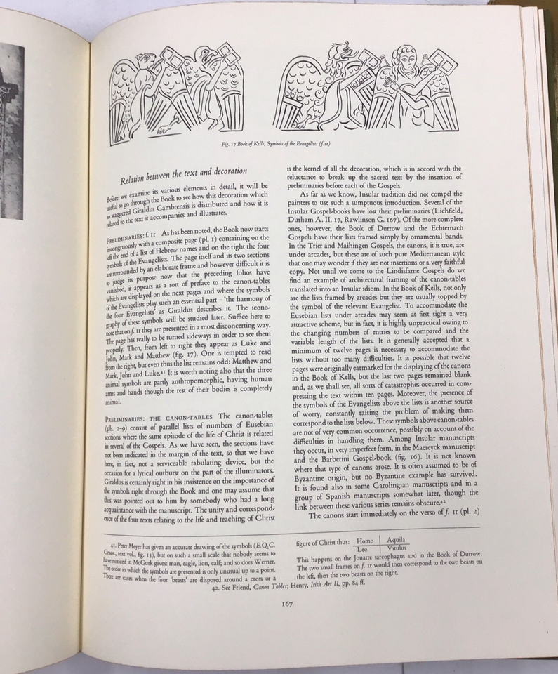 THE BOOK OF KELLS By Francoise Henry 1974 1st American Edition | eBay