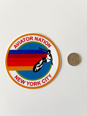 Aviator Nation New York City NYC Brand New Circular Vinyl Sticker Decal ...