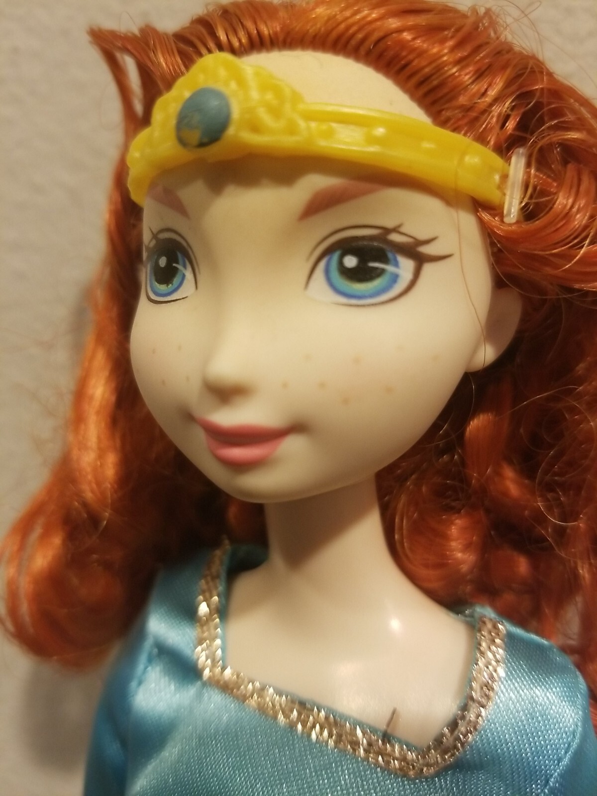 Disney Pixar Brave Princess Merida 11" Doll Blue Gown Shoes Belt Head ...