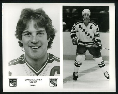 Dave Maloney Captain New York Rangers team issued 1980 Press Photo | eBay