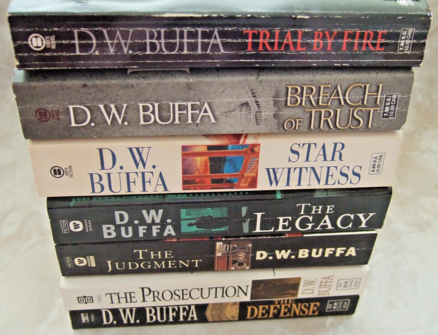 LOT OF 7 D W BUFFA BOOKS JOSEPH ANTONELLI Series Legal Thrillers ...