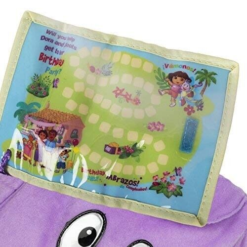 Nickelodeon Purple Dora The Explorer Mr. Face Plush 10" Backpack Tote w ...