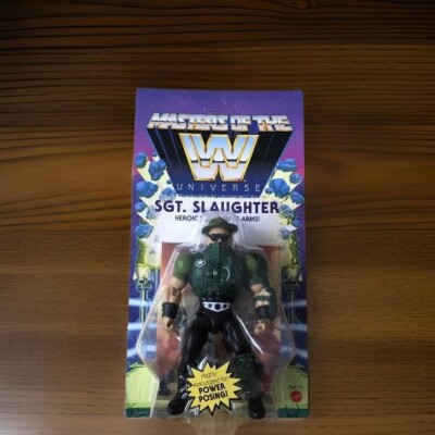Mattel Masters Of The WWE Universe Sgt Slaughter Unpunched MOTU Elite ...