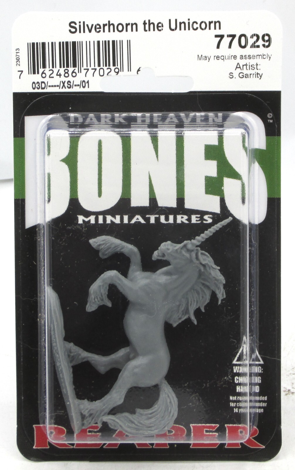 Reaper 77029 Silverhorn the Unicorn (Bones) Mythic Fantasy Horse ...