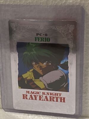 MAGIC KNIGHT RAYEARTH - Chase PC-8 - FERIO Platina Card - 95 Amada RARE ...