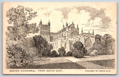 Postcard Exeter Cathedral Great Britain South East D5 | eBay