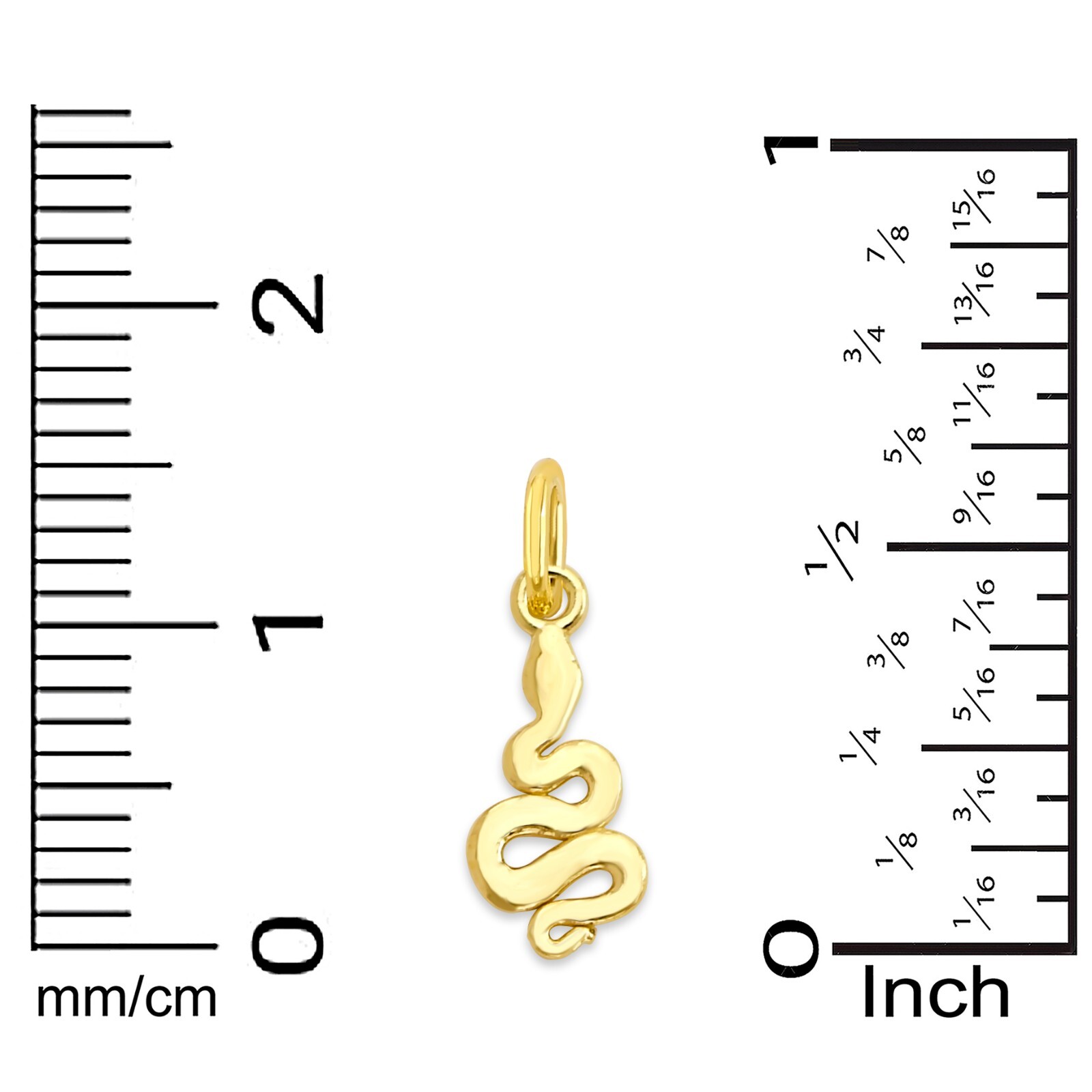 10k Solid Gold Snake Charm, Cute Mini Charm Collectable for Bracelet | eBay