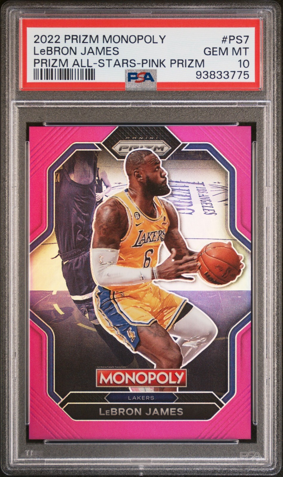 2022-23 Panini Monopoly LEBRON JAMES #PS7 Pink/149 PSA 10 GEM MINT | eBay