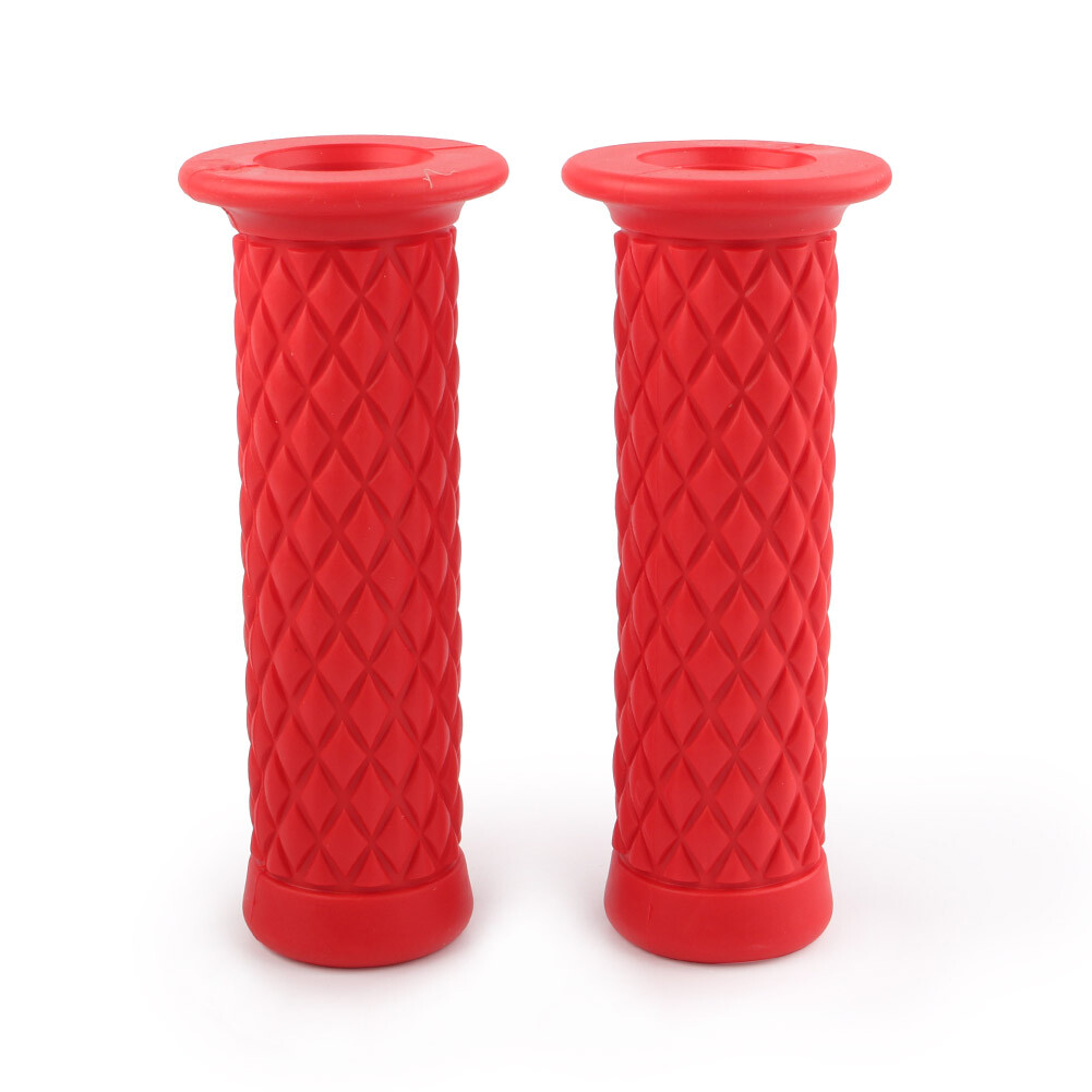 Universal 7/8" 22mm Rubber Handlebar Hand Grip Bar End For Motorcycle ...