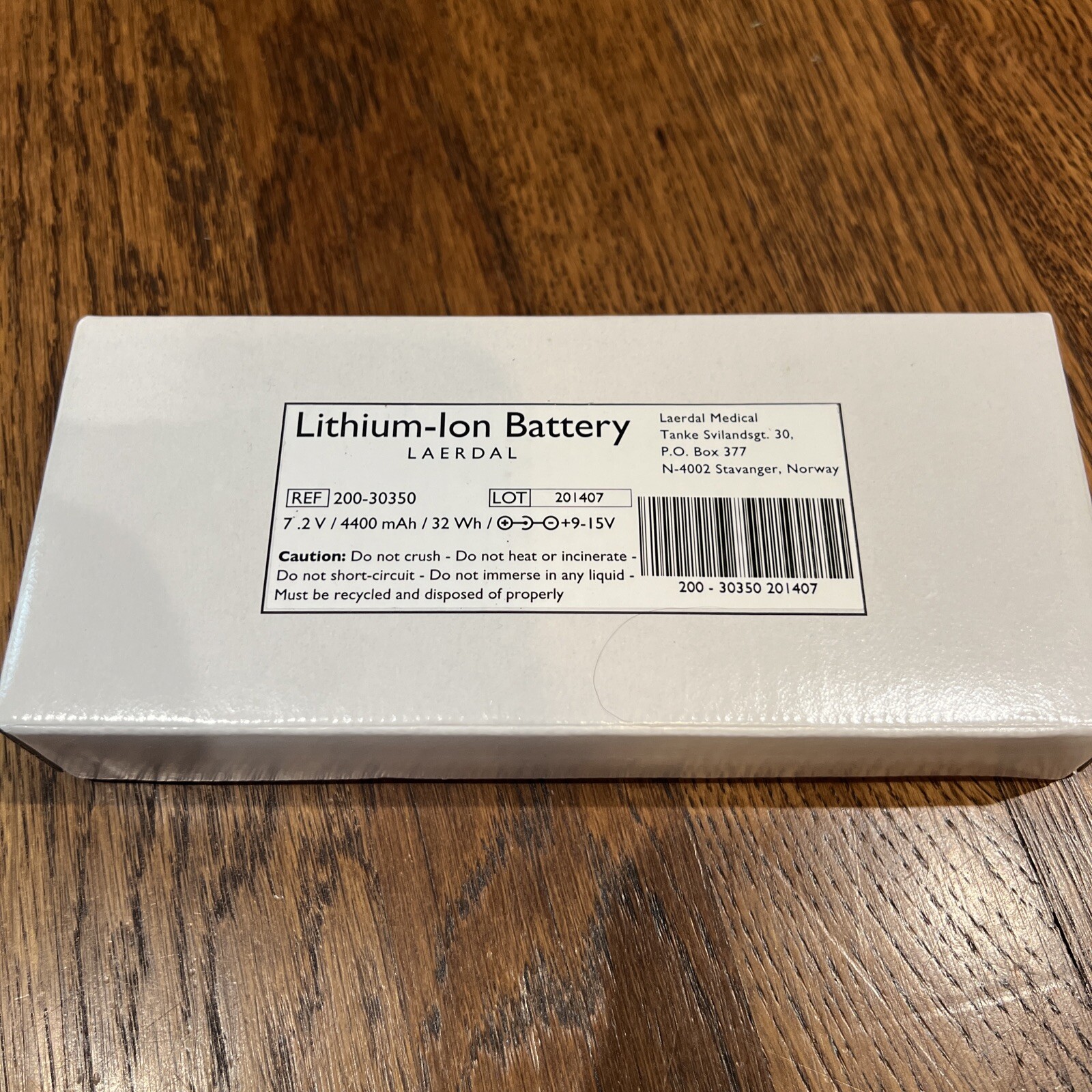 Laerdal Lithium-Ion Battery Laerdal 200-30350 for The Link Box Simpad ...