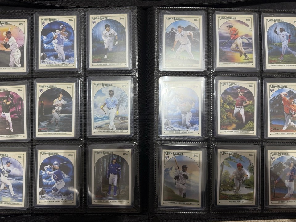 2023 Topps Bob Ross Joy Of Baseball Complete Set And Complete Insert ...