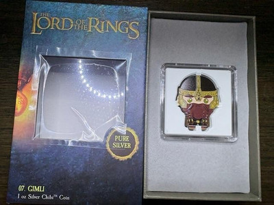 2021 LOTR NIUE GIMLI Chibi coin 1 oz silver free shipping | eBay