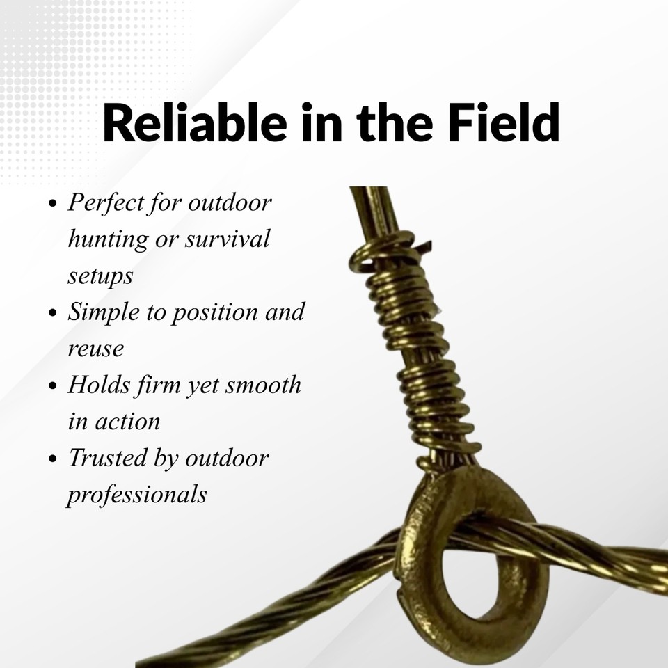 2 x 2 NEW BRASS RABBIT WIRES WITH BRASS FREE RUNNING EYE HUNTING ...