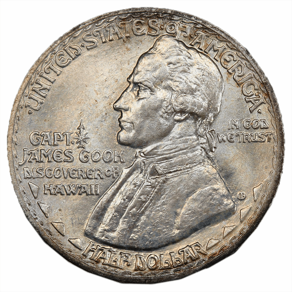 1928 Hawaiian Commemorative Half Dollar 50c, PCGS MS 66+ Nice Original ...