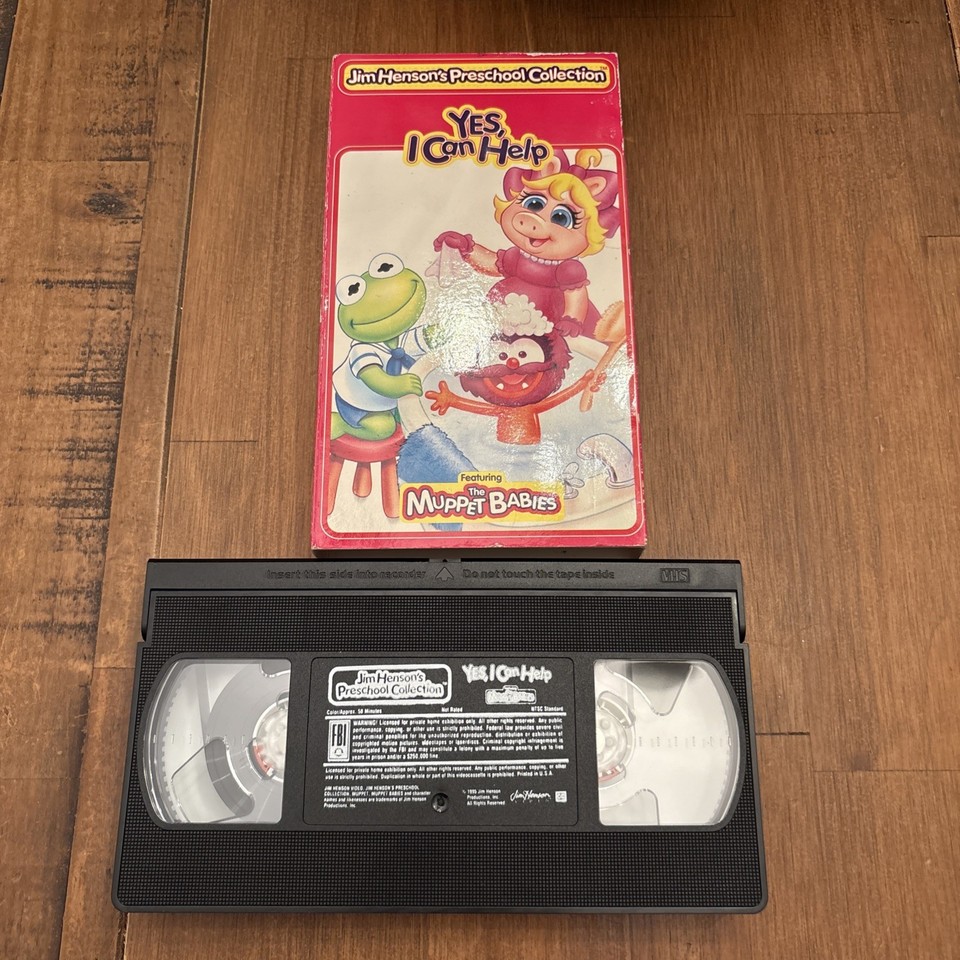 Jim Hensons Preschool Collection Yes, I Can Help VHS Tape 1995 Animated ...