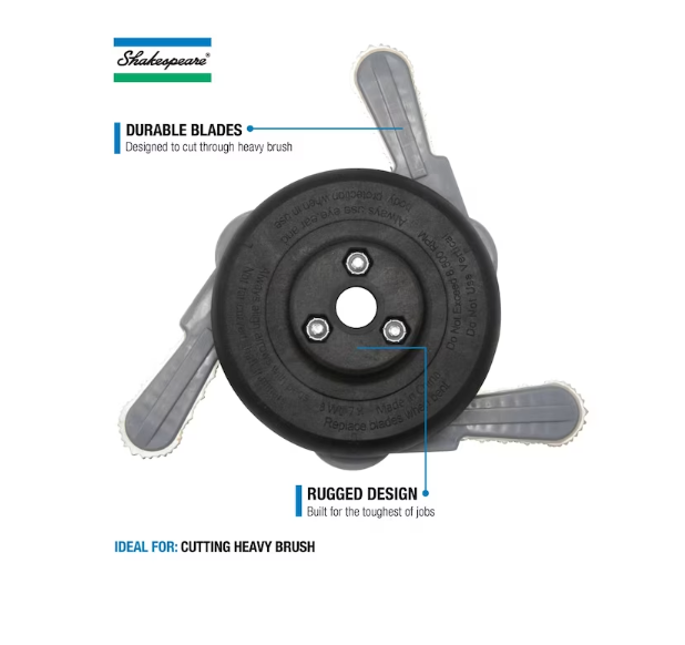 Shakespeare Universal Fit Metal Blade String Trimmer Replacement Head ...