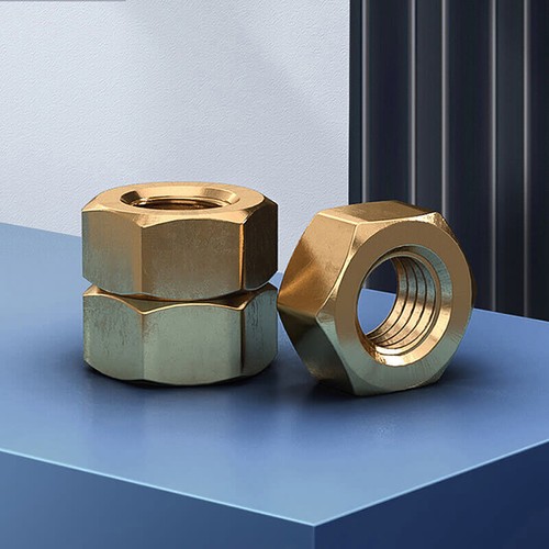 Brass Hex Nut M1.4 M1.6 M2 M2.5 M3 M4 M5 M6~M24 Metric Full Locking ...
