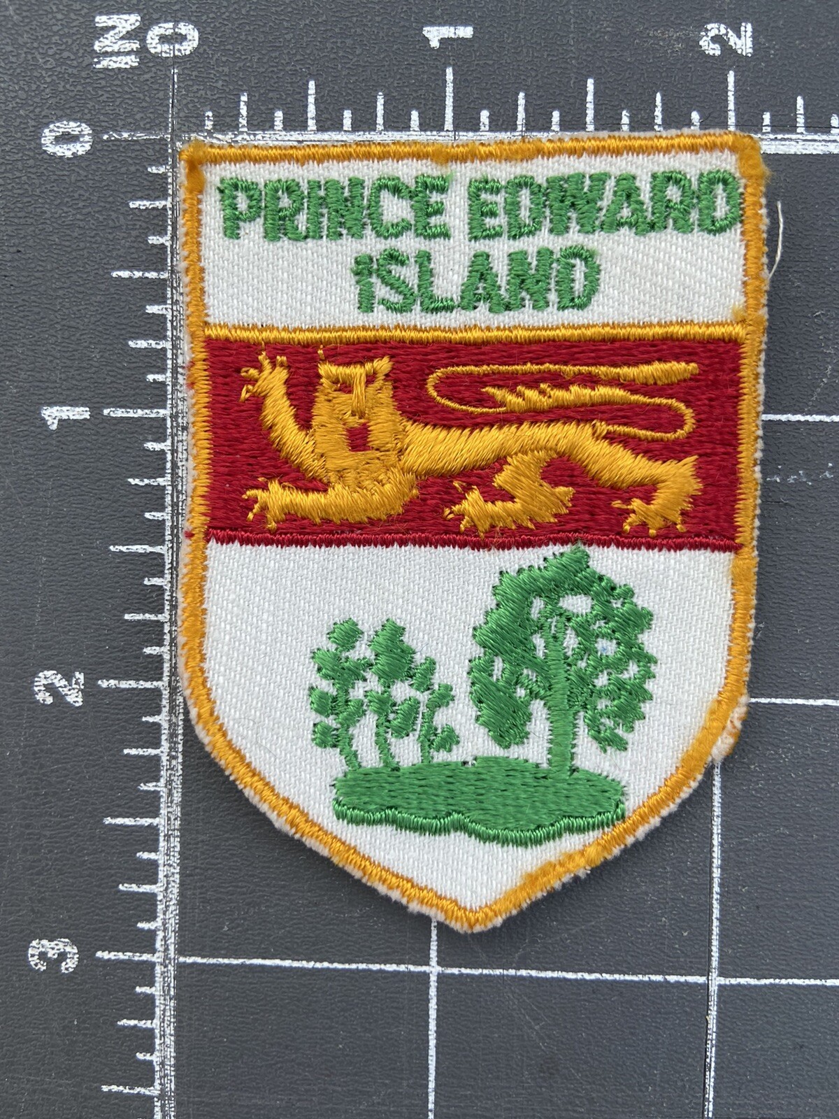 Vintage Prince Edward Island PEI Patch Heraldic Shield Crest Coat of ...