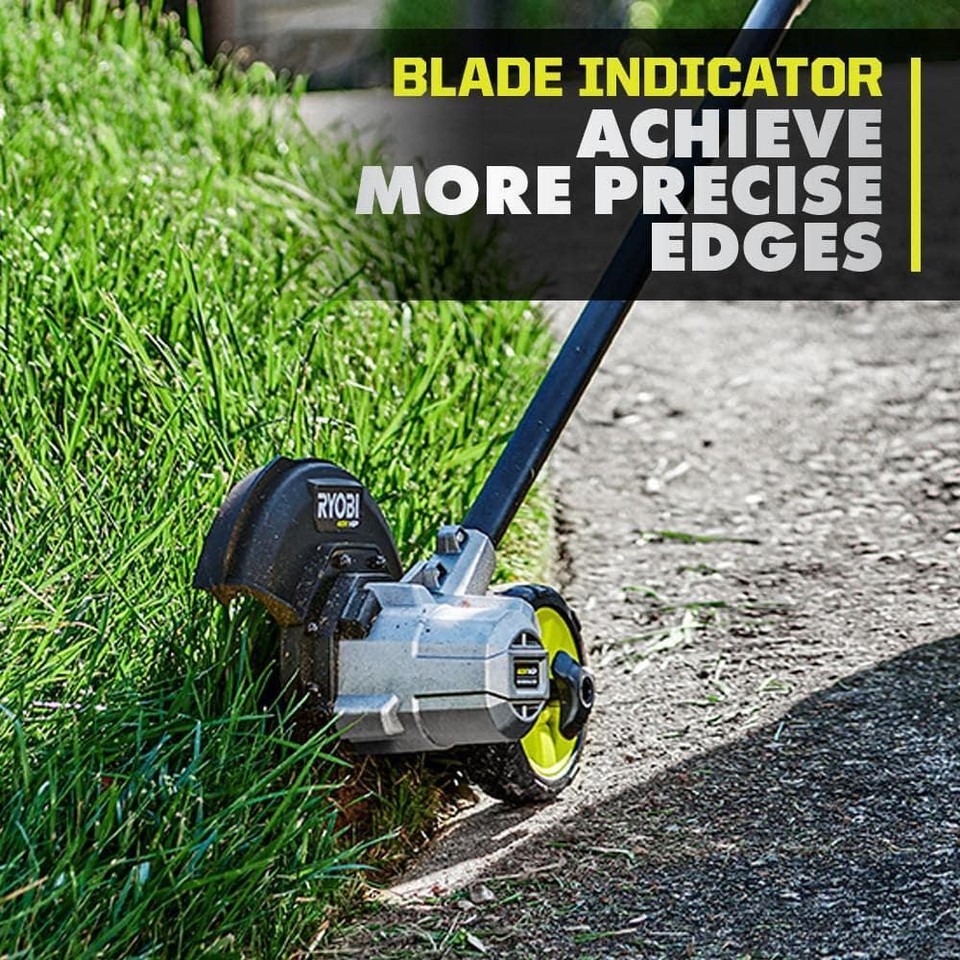 RYOBI Trimmers + Edgers 69" H x 14" W 40 V Brushless Stick Lawn Edger ...