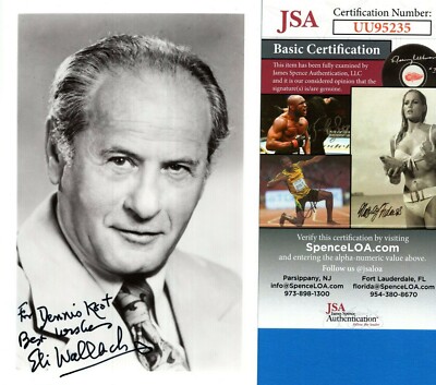 Eli Wallach Actor Hand Signed Autograph 4x6 Photo with JSA COA | eBay