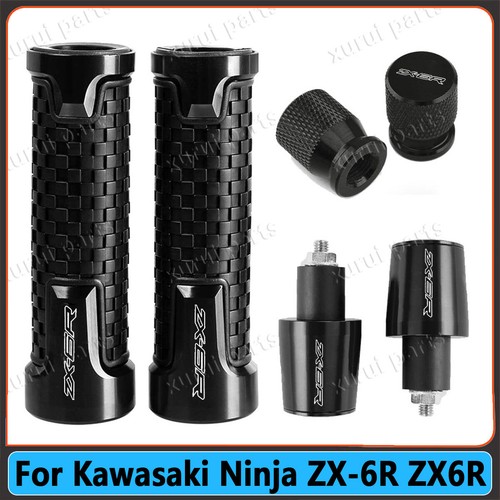 For Kawasaki Ninja ZX-6R ZX6R 7/8" 22mm Motorcycle Handlebar Hand Grip ...