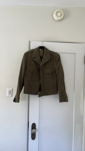 RARE vintage Ike jacket us military 1940s ww2 wool - Gem