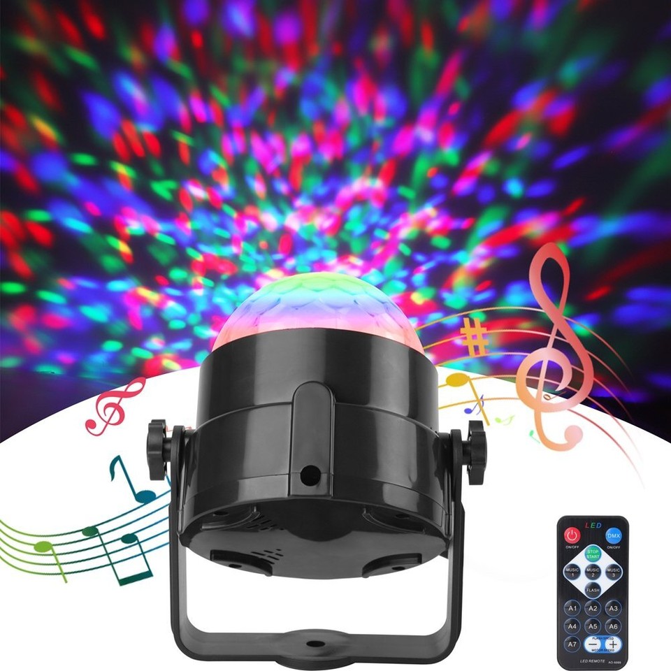 Disco Party Lights Strobe LED DJ Ball Sound Activated Bulb Dance Lamp ...