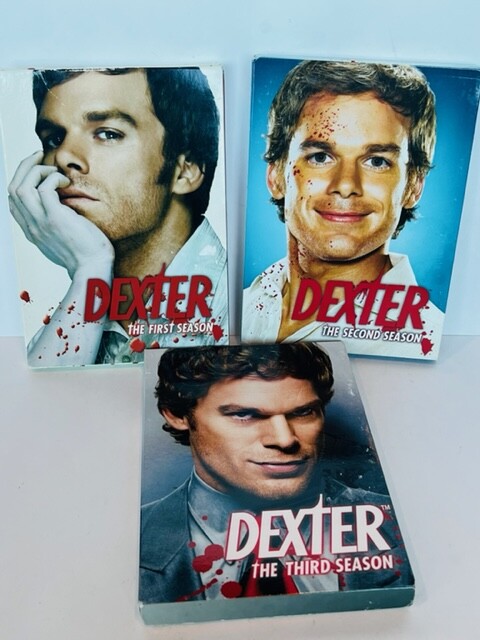 Dexter DVD box sets First 1st Second 2nd Third 3rd season lot Showtime ...