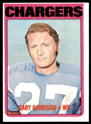 1972 TOPPS GARY GARRISON SAN DIEGO CHARGERS #192 | eBay