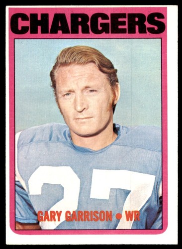 1972 TOPPS GARY GARRISON SAN DIEGO CHARGERS #192 | eBay