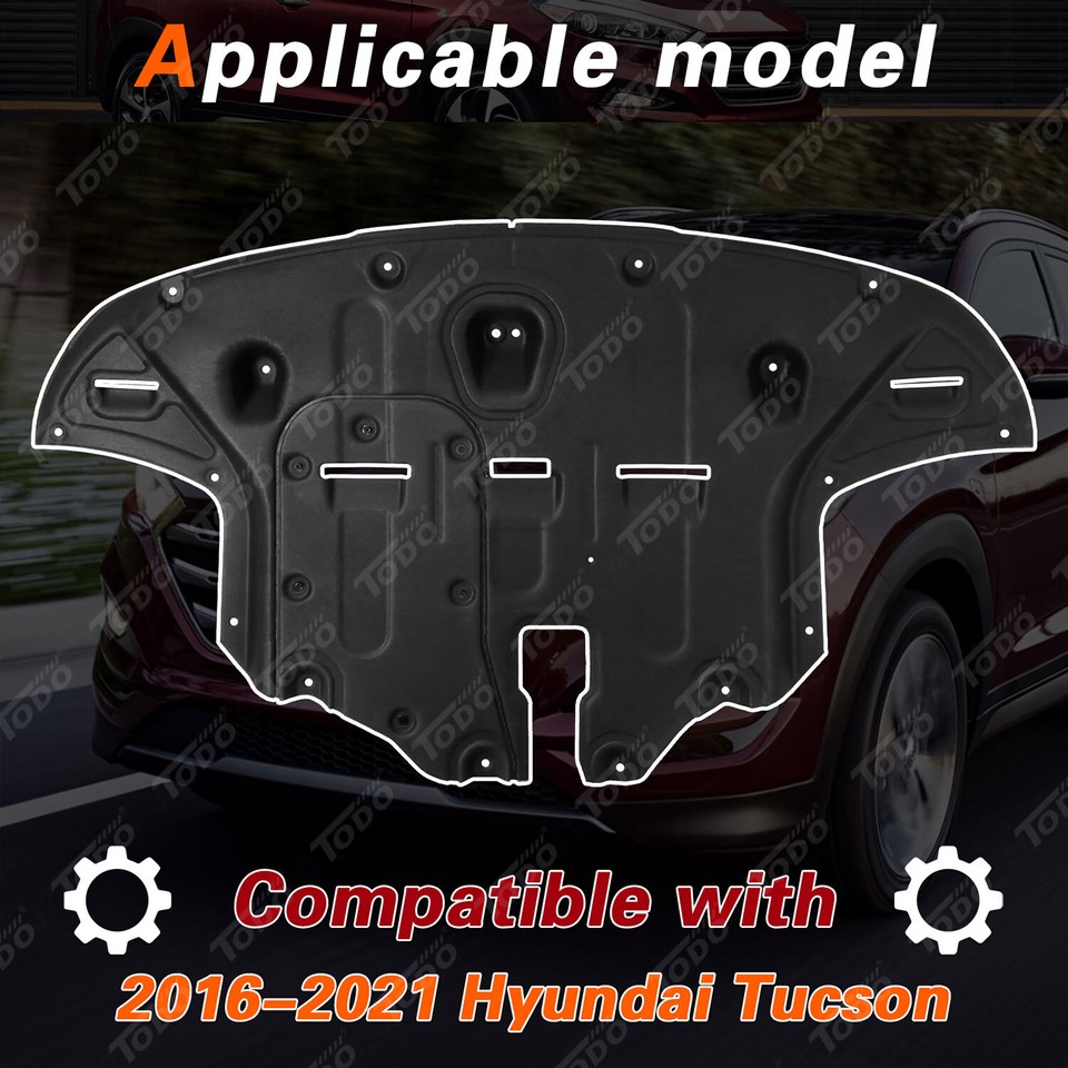 New Front Engine Splash Shields For 2016-2021 Hyundai Tucson 29110 ...