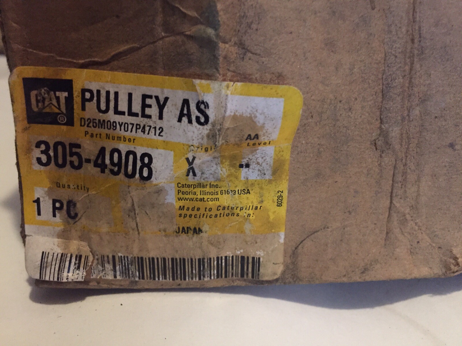 Caterpillar Oem Pulley Assembly 305-4908. Cat Nos Idler Pulley Assembly ...