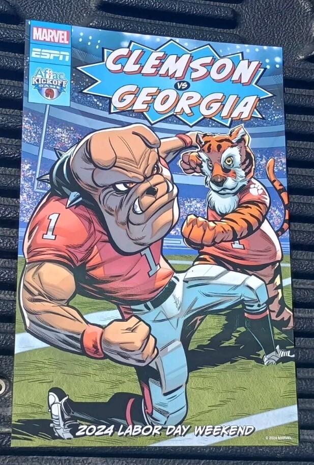 New Rare 2024 D23 Exclusive ESPN Marvel SEC Football Poster Clemson Vs ...
