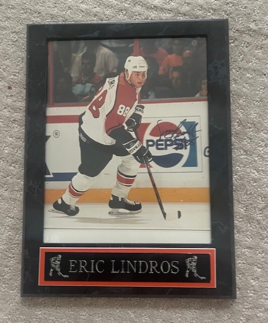 Eric Lindros Signed Plaque W/COA | eBay