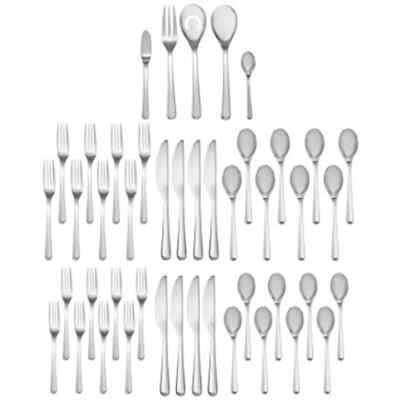 Nambe Aura 45 Piece Flatware Set, Silver | eBay