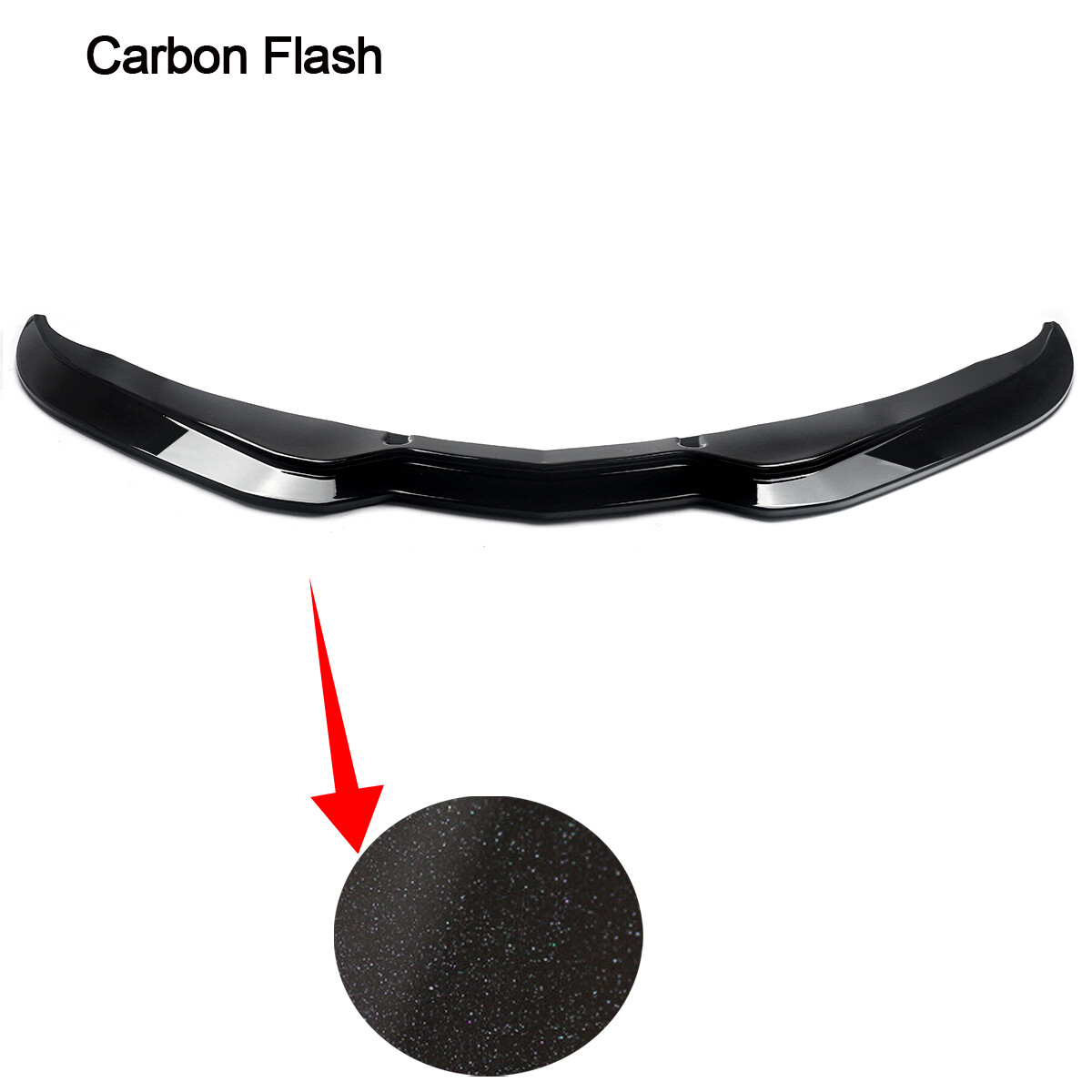 For 14-Up Corvette C7 CARBON FLASH Front Bumper Lip Splitter Z06 Style ...