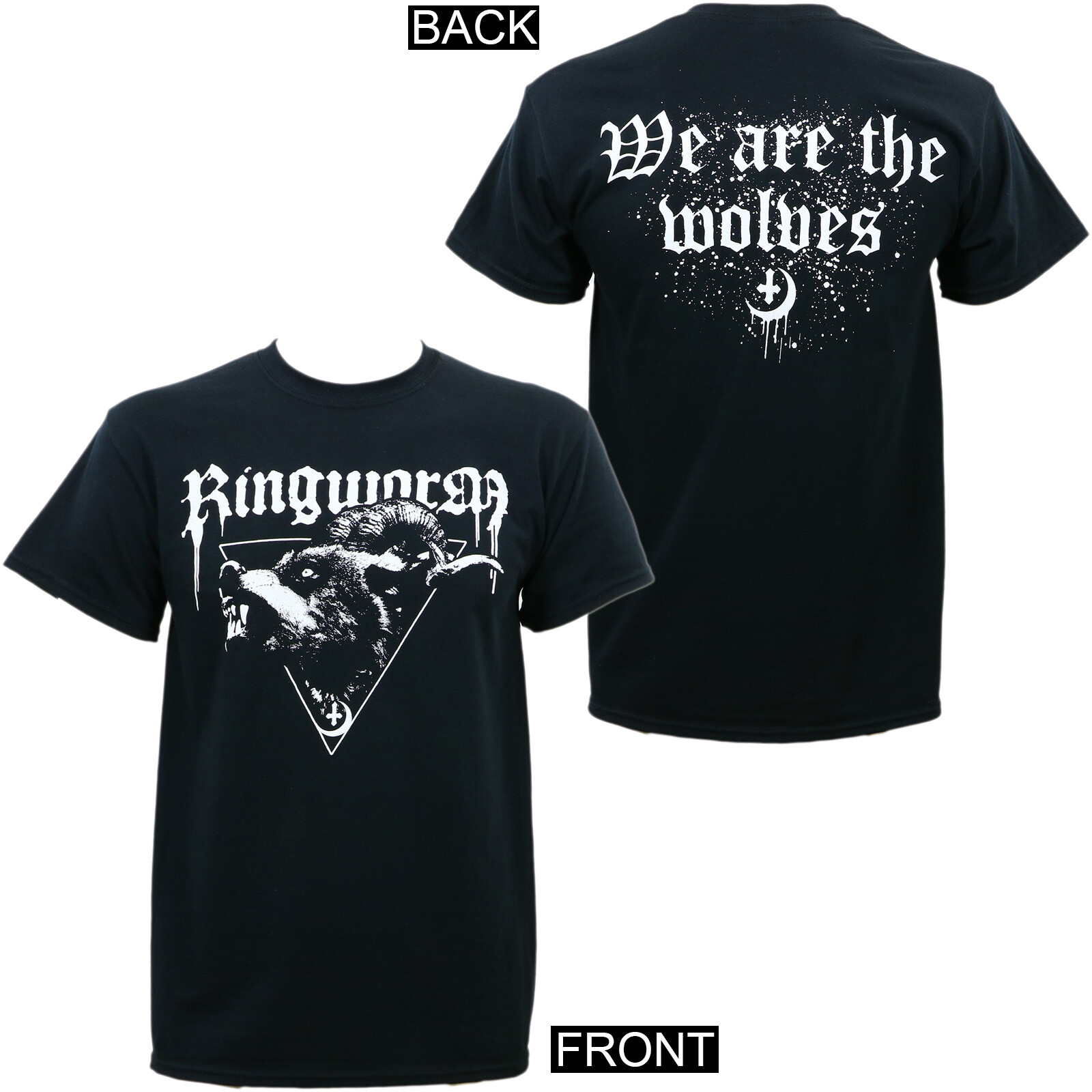 Authentic RINGWORM Band Wolf Hardcore Punk T-Shirt Black S-2XL NEW | eBay