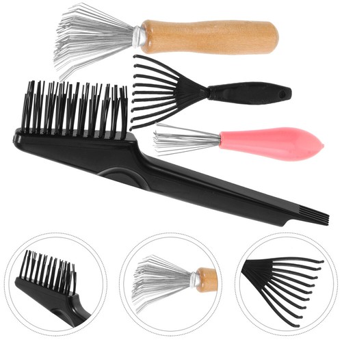 4 Pcs Hair Removal Tool Claw Cleaner Brush Tools Comb Cleaning ...