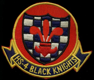 USN HS-4 Black Knights Patch C3 | eBay